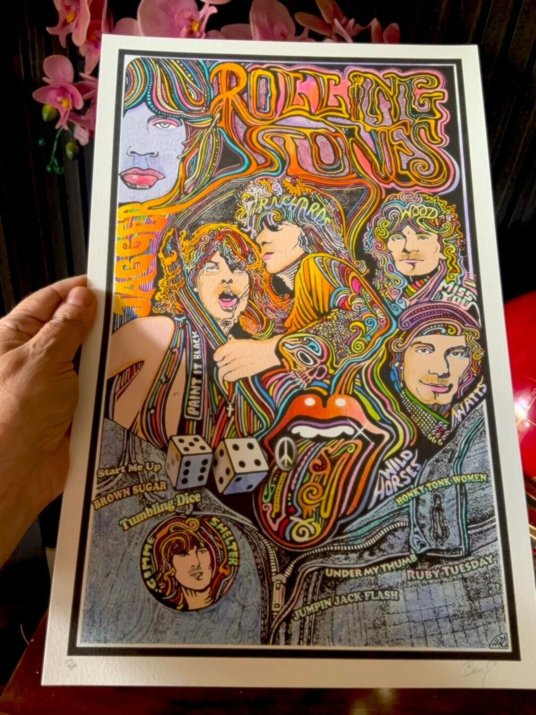 The Rolling Stones, Art Print by Posterography, - Etsy