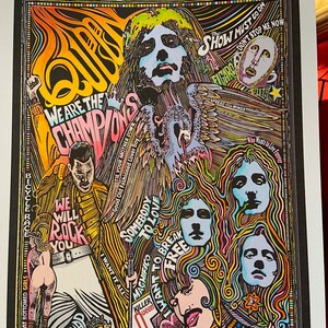 Queen Band Queen Poster Freddie Mercury Freddie Mercury | Etsy