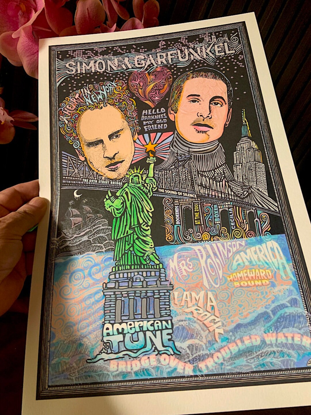 Simon & Garfunkel Poster, Paul Simon, Art Garfunkel, Art Print by ...