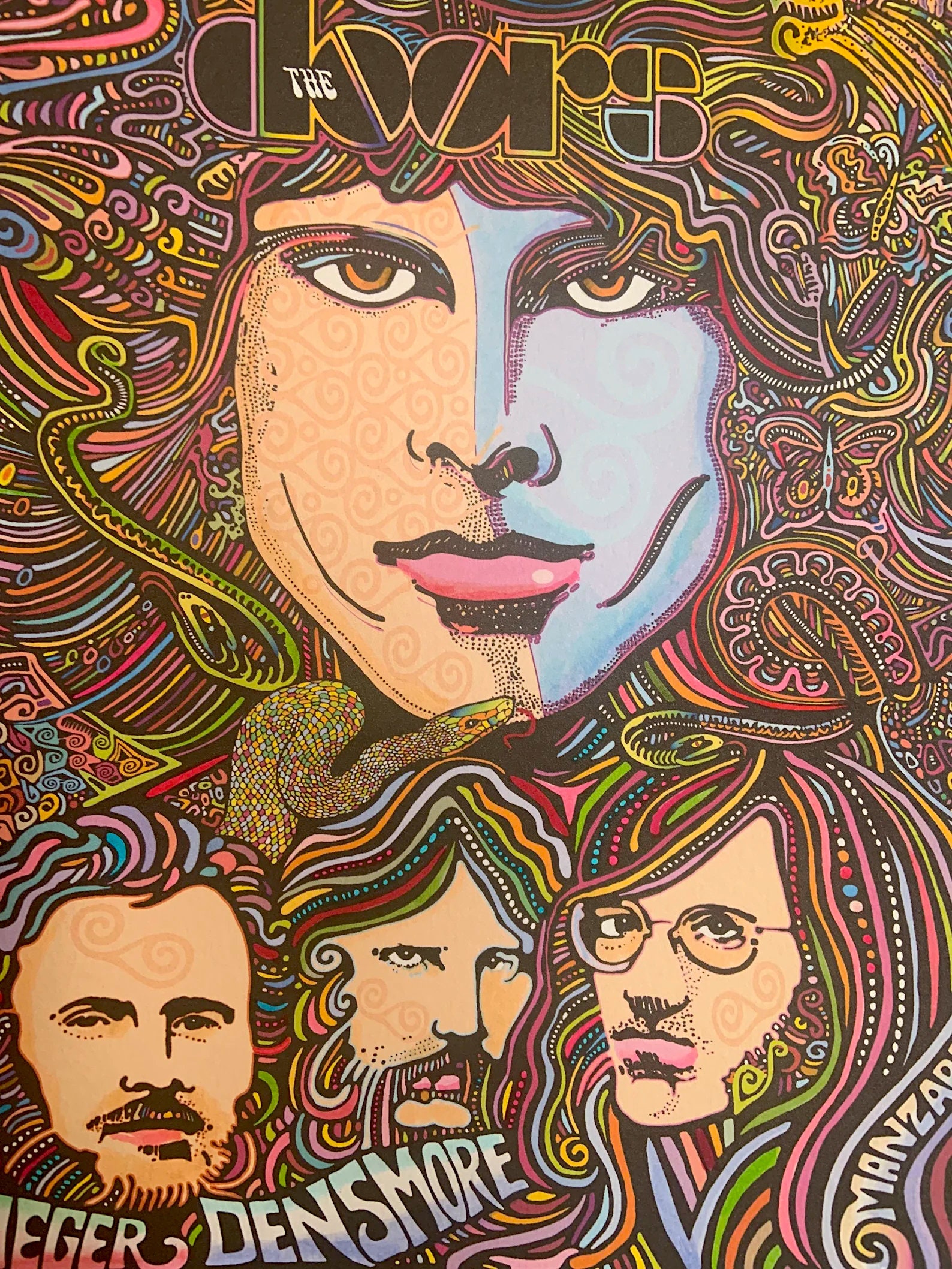 The Doors The Lizard King Jim Morrison Poster Designed And Sold By