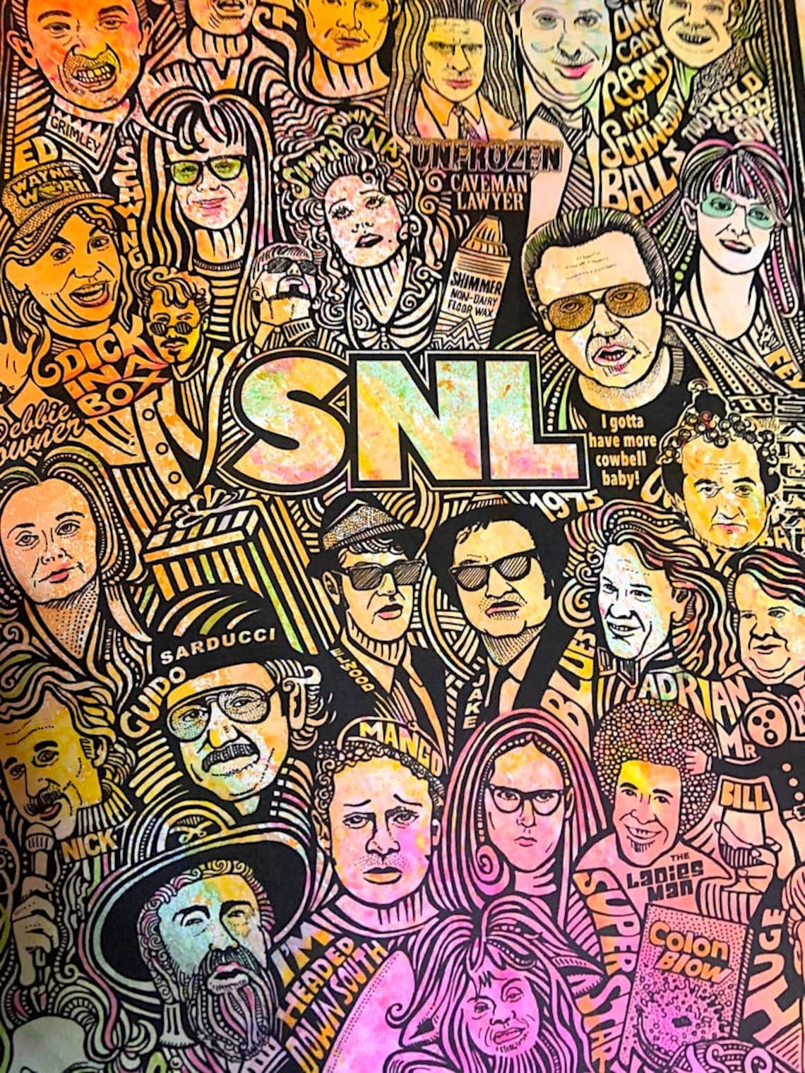 SNL Poster hand-colored by Posterography | Etsy