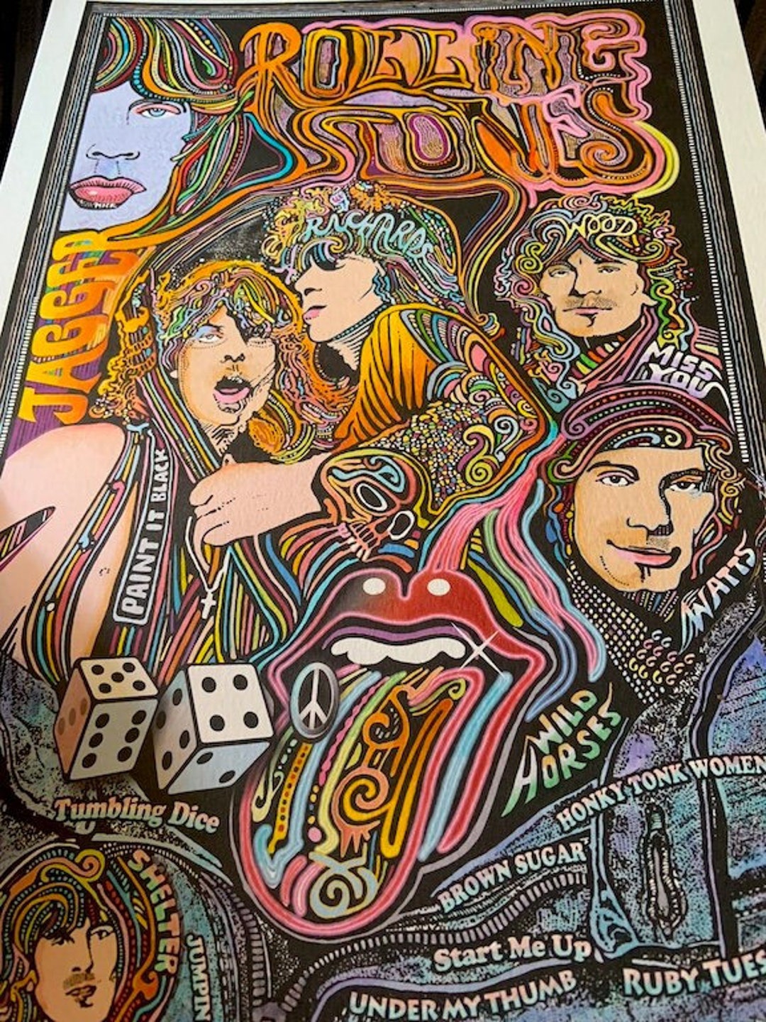 The Rolling Stones, Art Print by Posterography, - Etsy Australia