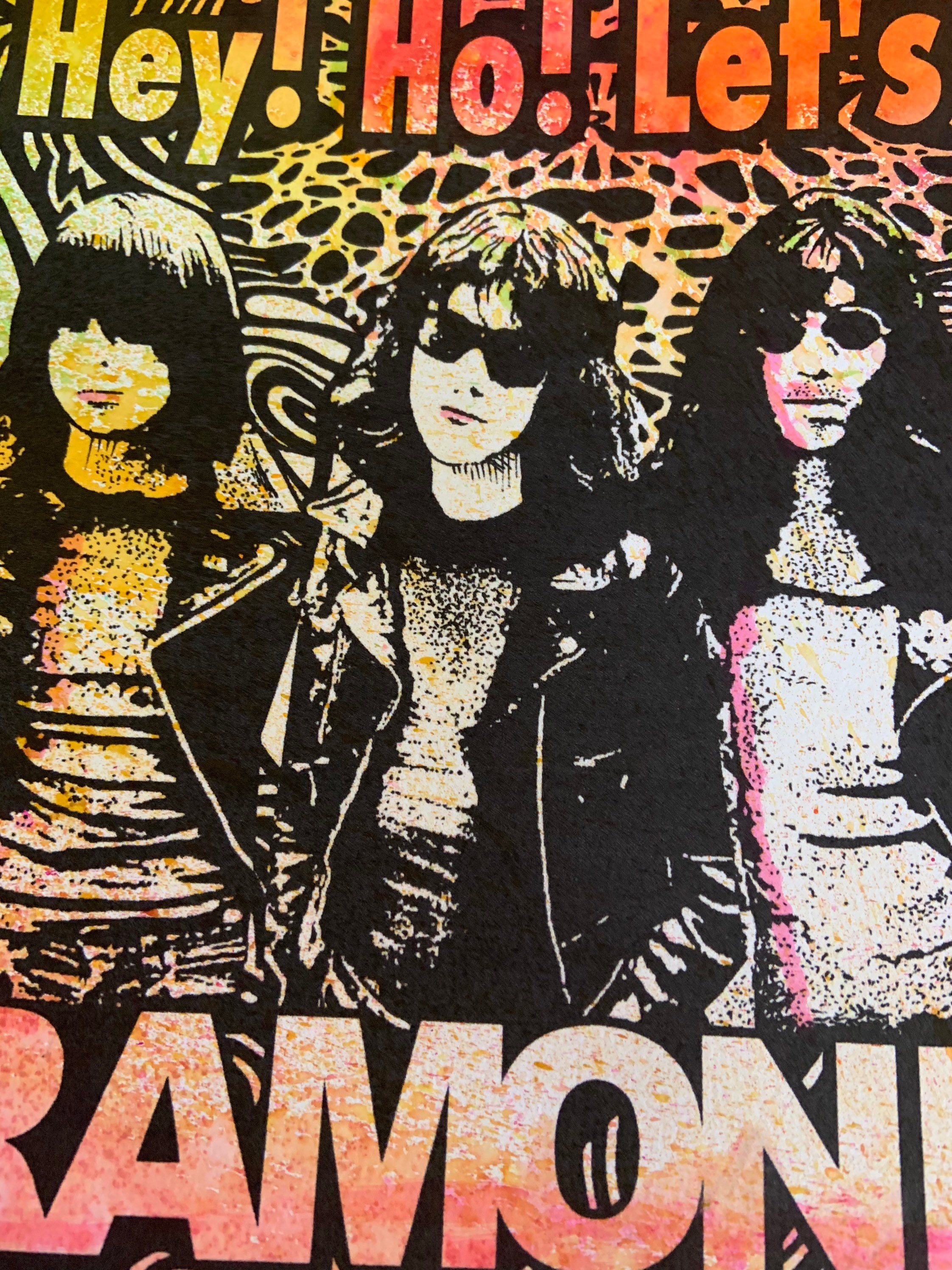 Ramones Band Print Hey Ho Lets Go Affiche Punk Rock Etsy