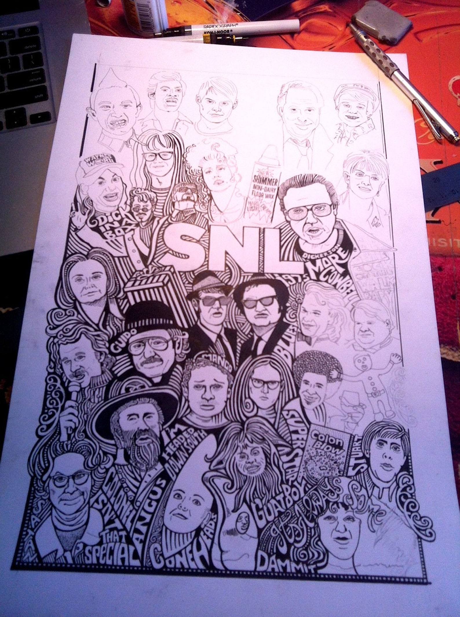 SNL Poster Art Print by Posterography - Etsy
