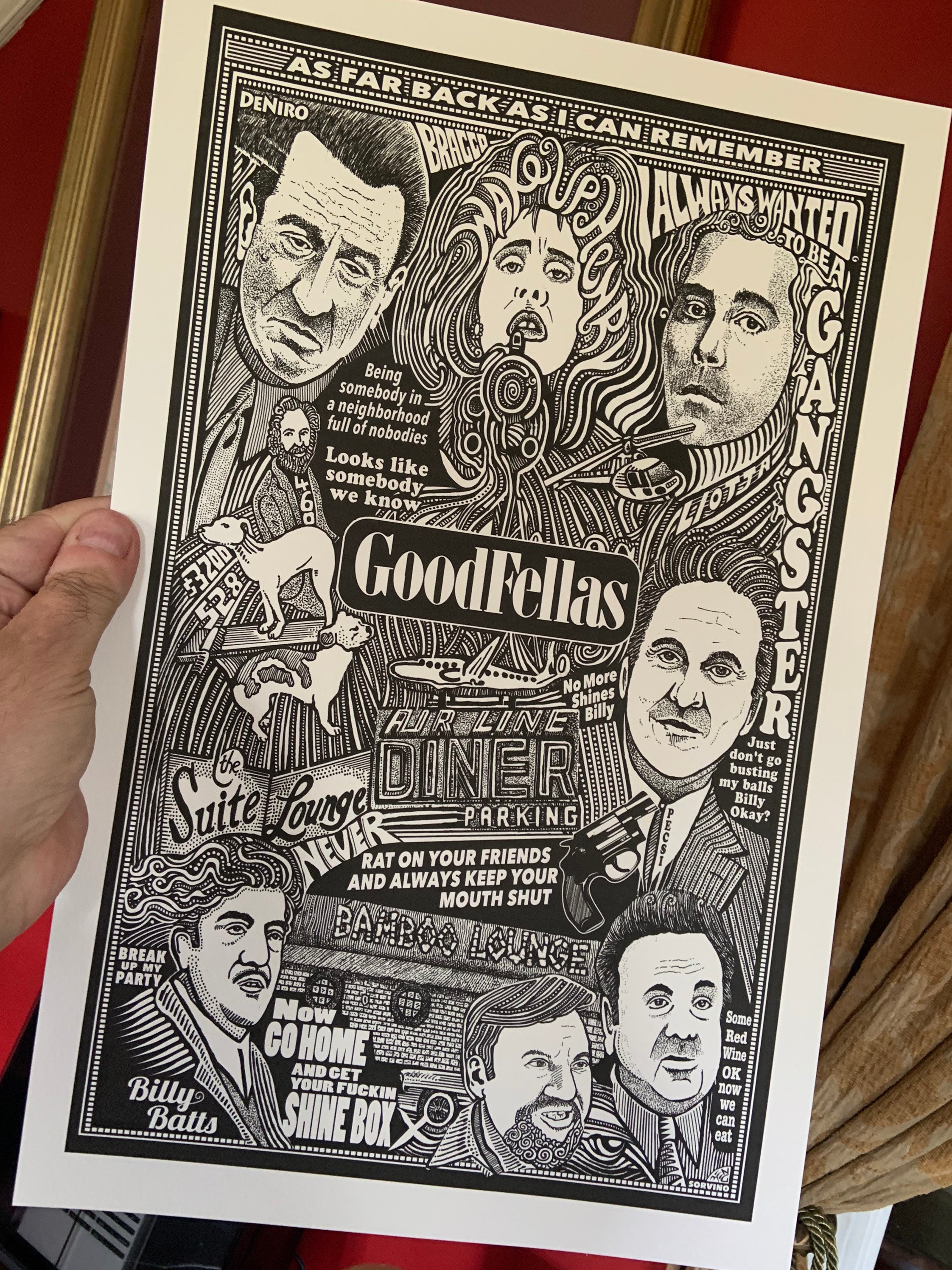 Goodfellas Poster Robert Deniro Joe Pesci Art Print by - Etsy