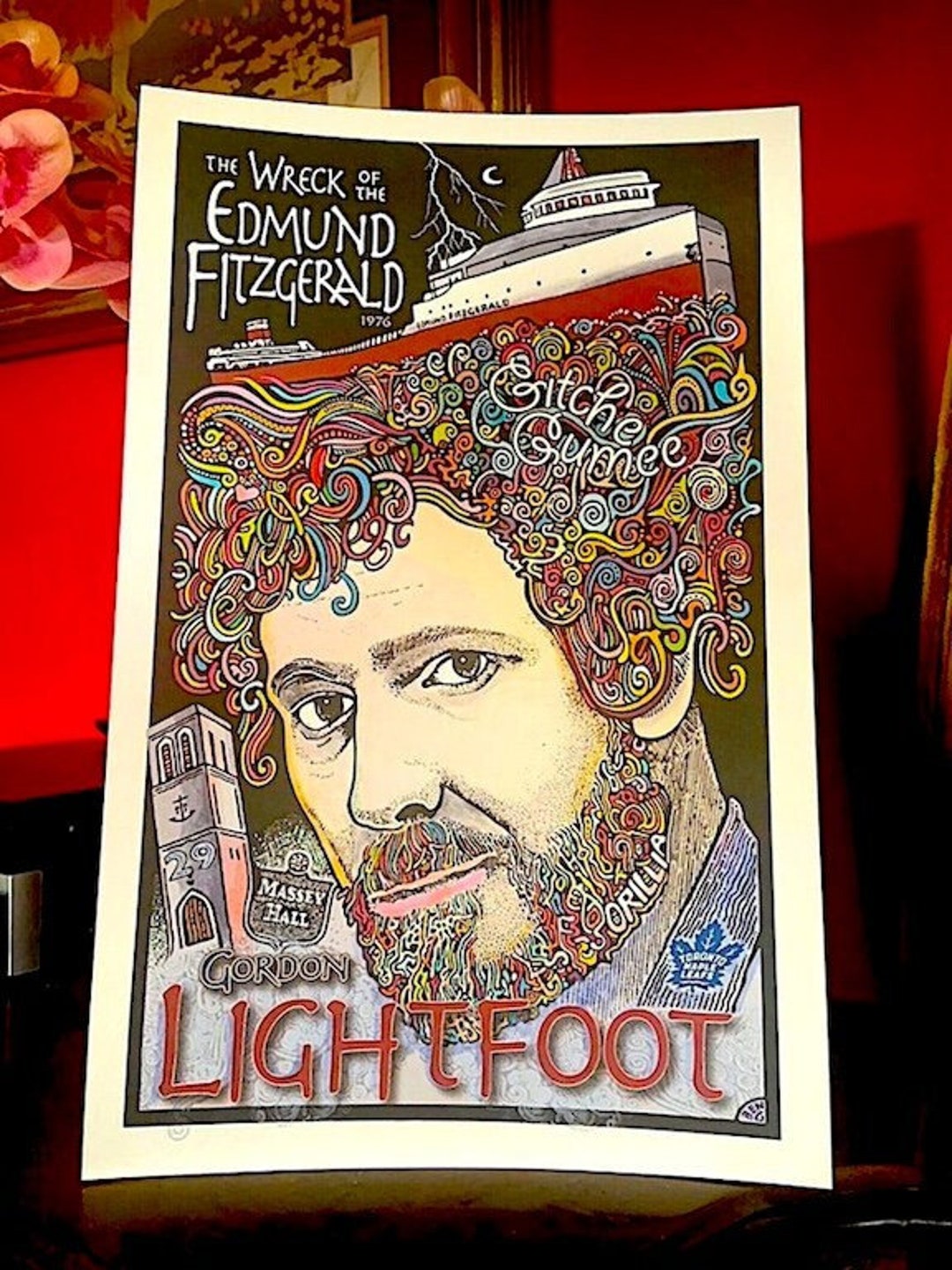 Gordon Lightfoot Poster, Art Print by Posterography - Etsy