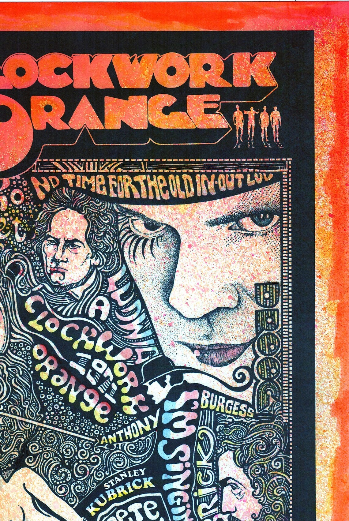 A Clockwork Orange Poster Hand-colored by Posterography | Etsy