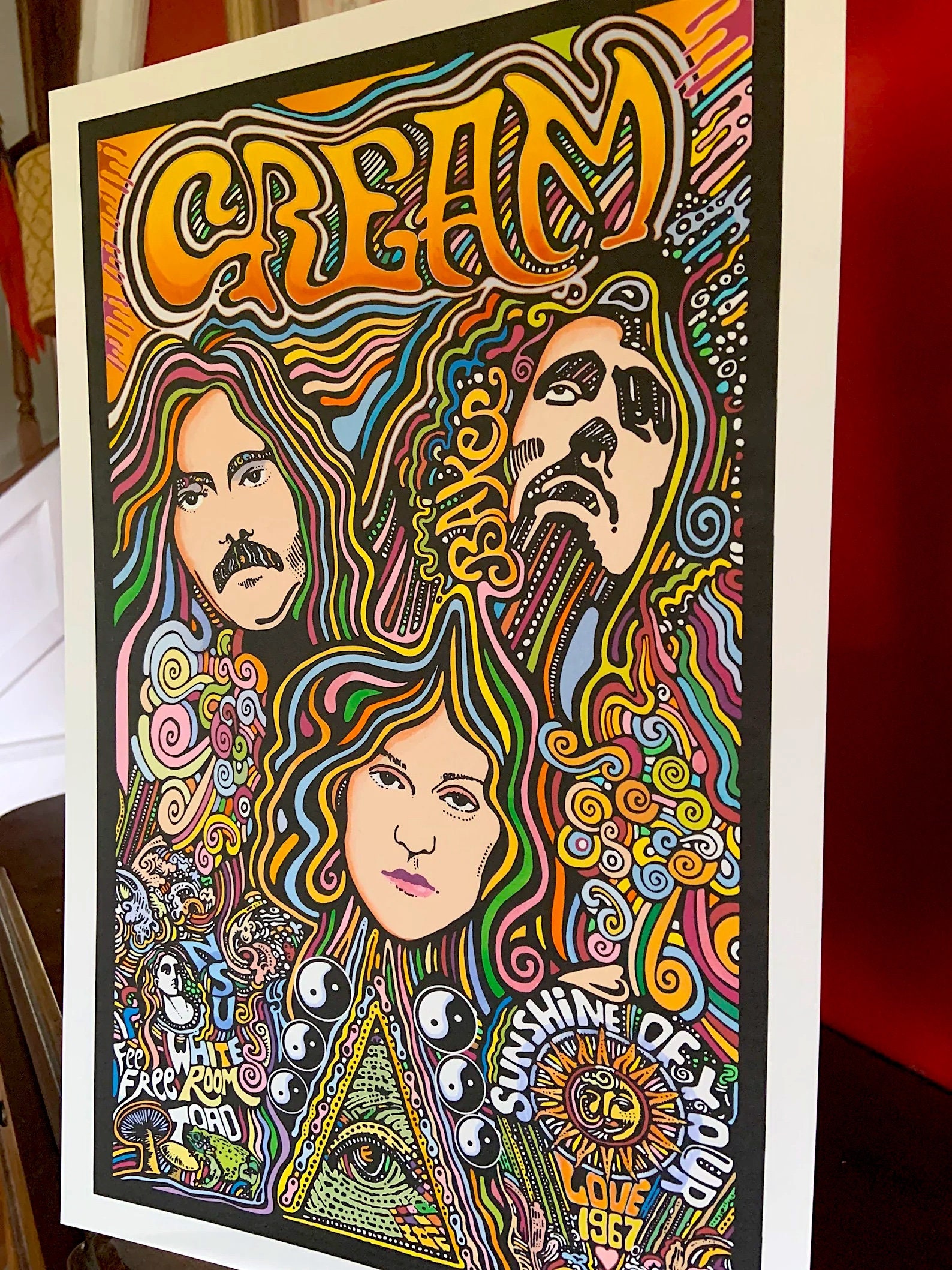 Cream Poster Eric Clapton Ginger Baker Jack Bruce by - Etsy