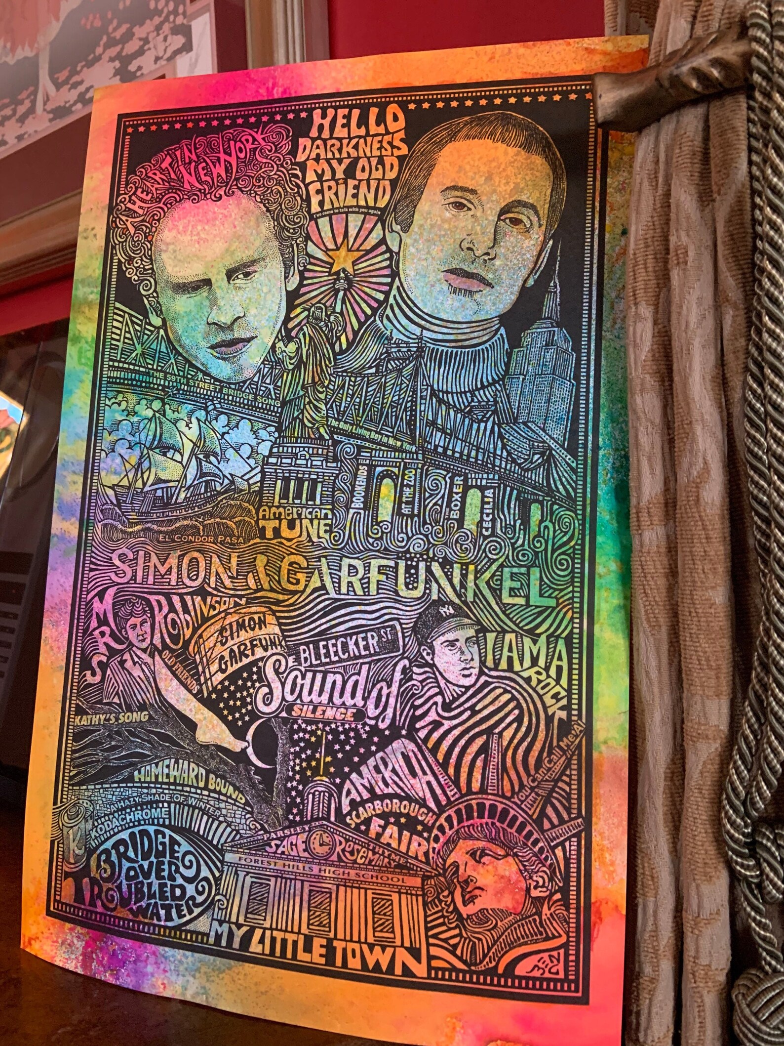 Simon & Garfunkel Poster Paul Simon Art Garfunkel - Etsy