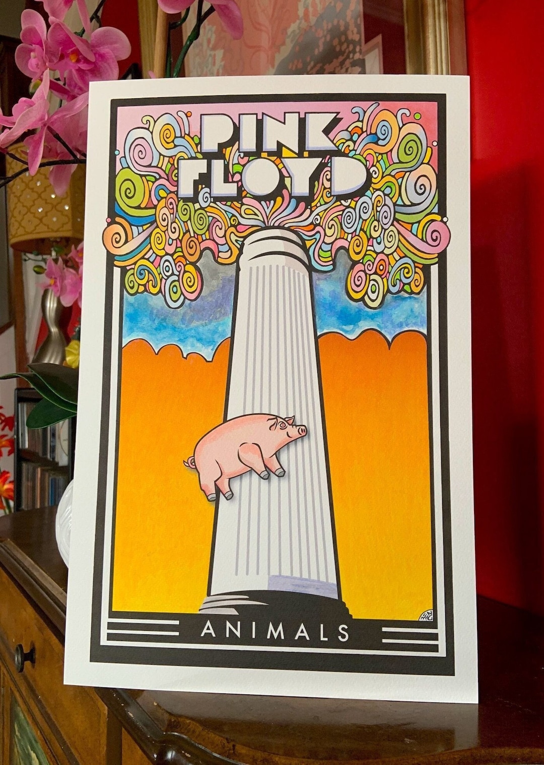 Pink Floyd Poster Art Print by Posterography - Etsy