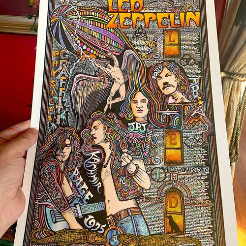 Led Zeppelin Poster Art Print by Posterography. - Etsy