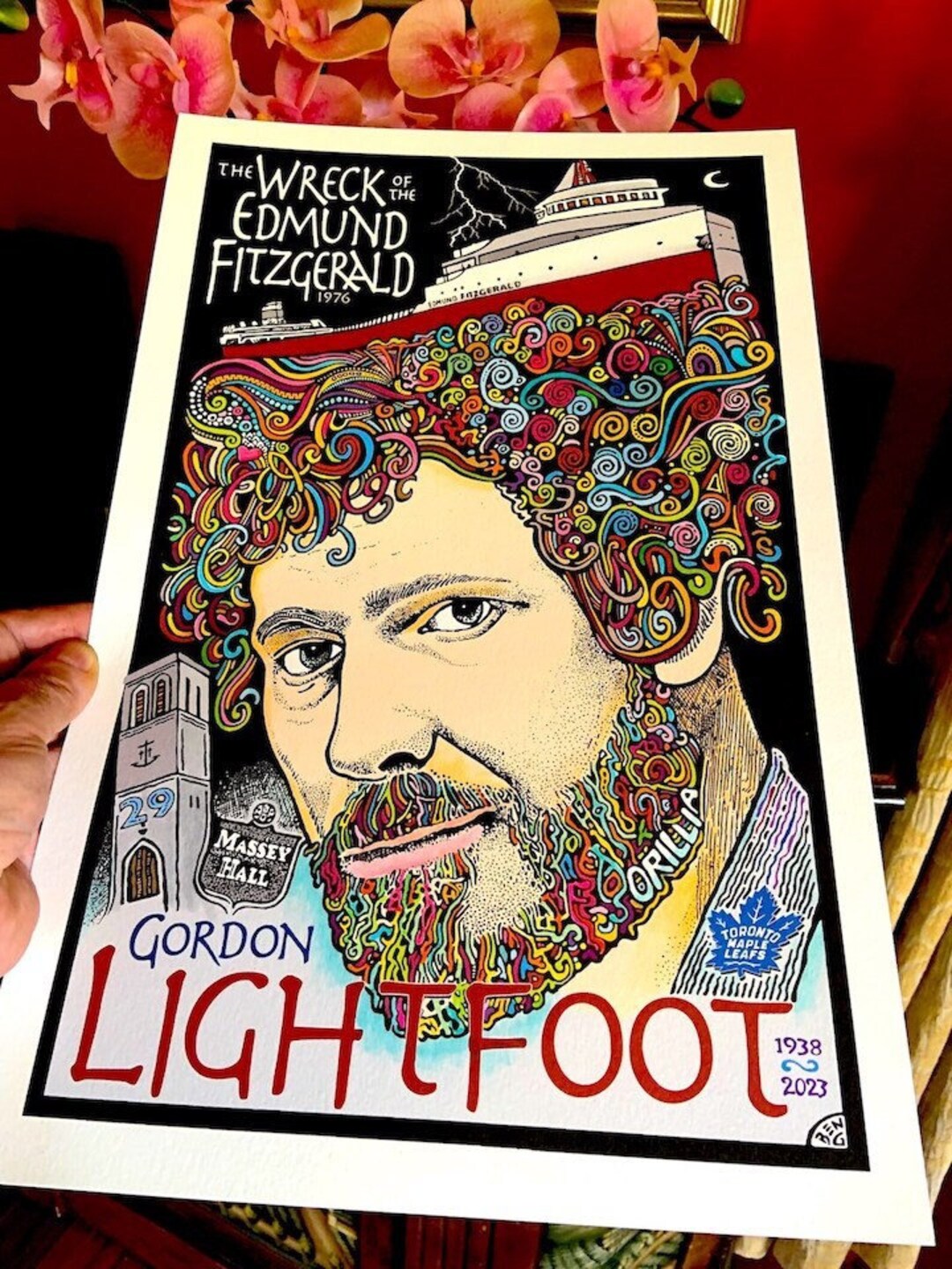 Gordon Lightfoot Poster Art Print by Posterography - Etsy