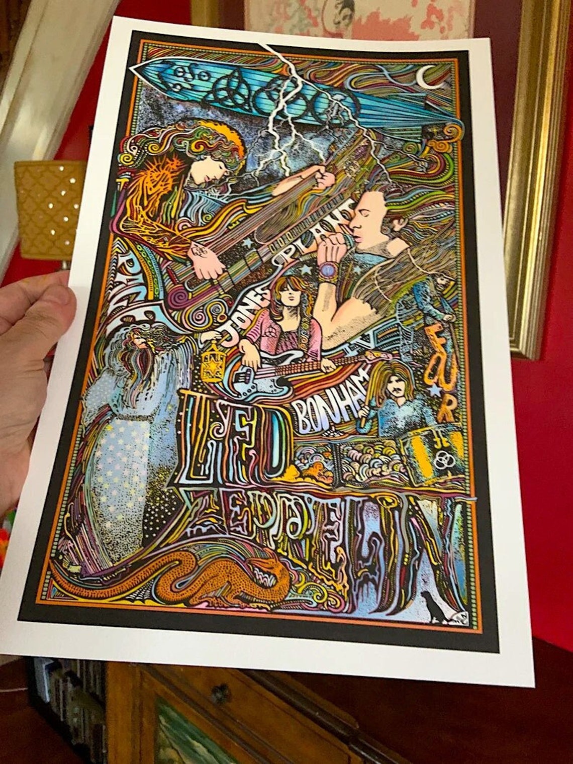 Led Zeppelin Poster Art Print by Posterography. - Etsy