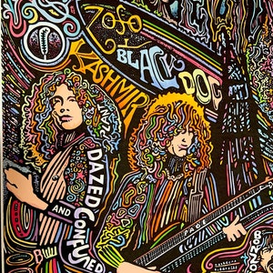 Led Zeppelin Art Print by Posterography - Etsy