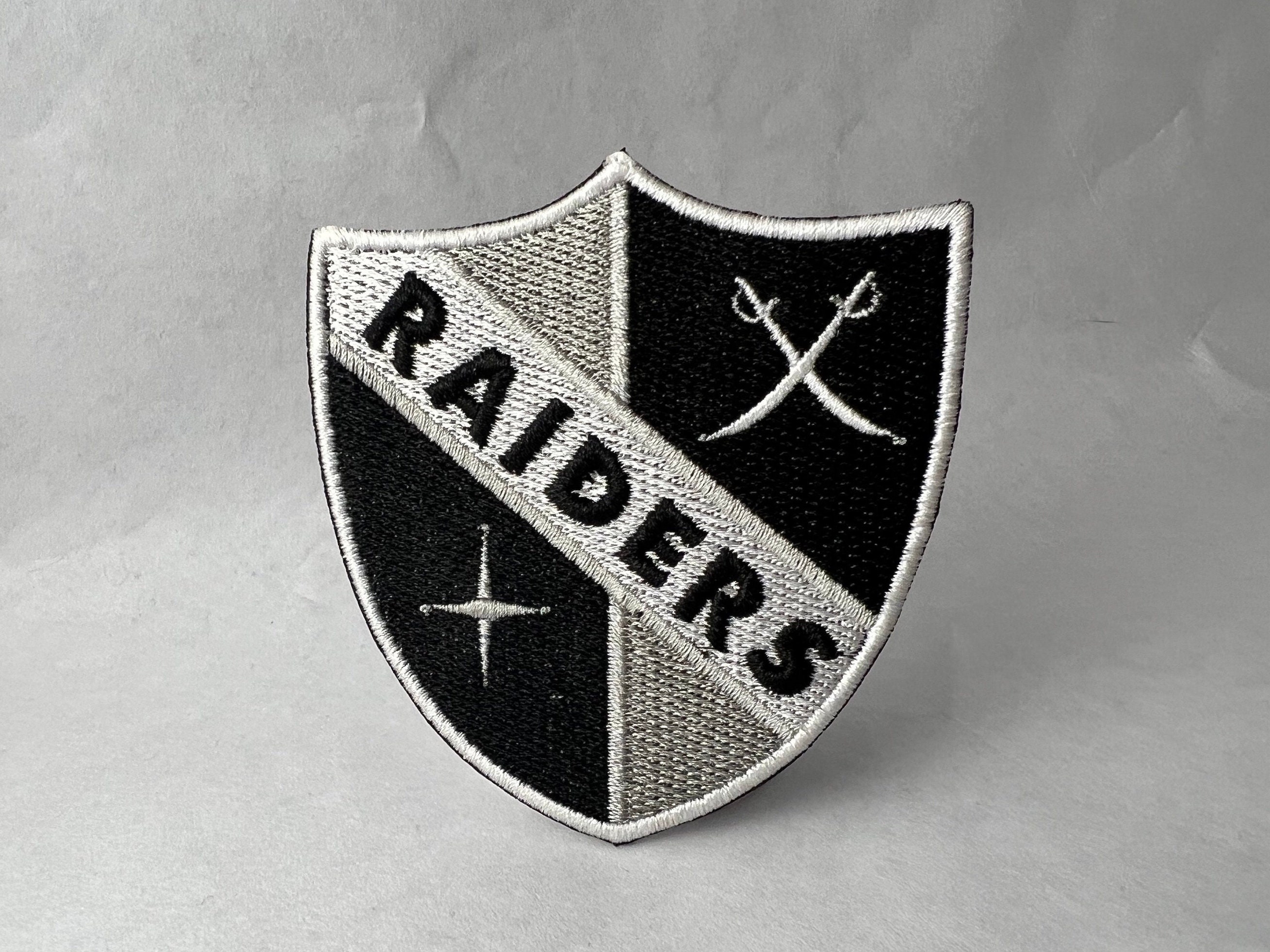 Vegas Raiders Shield Embroidered Patch - Etsy