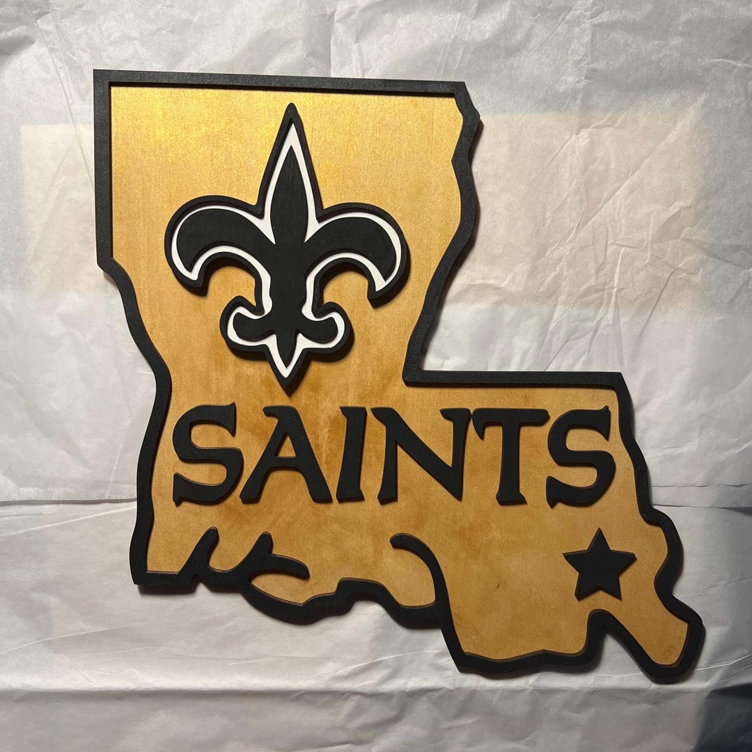 11” New Orleans Saints Wood Sign - Etsy