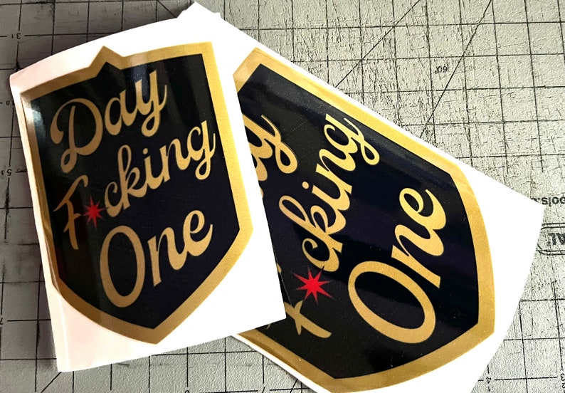 VGK “day F*cking One” Vinyl Decal - Etsy