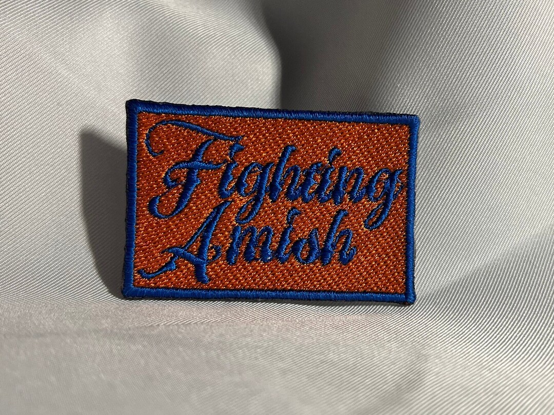 Fighting Amish Embroidered Patch - Etsy