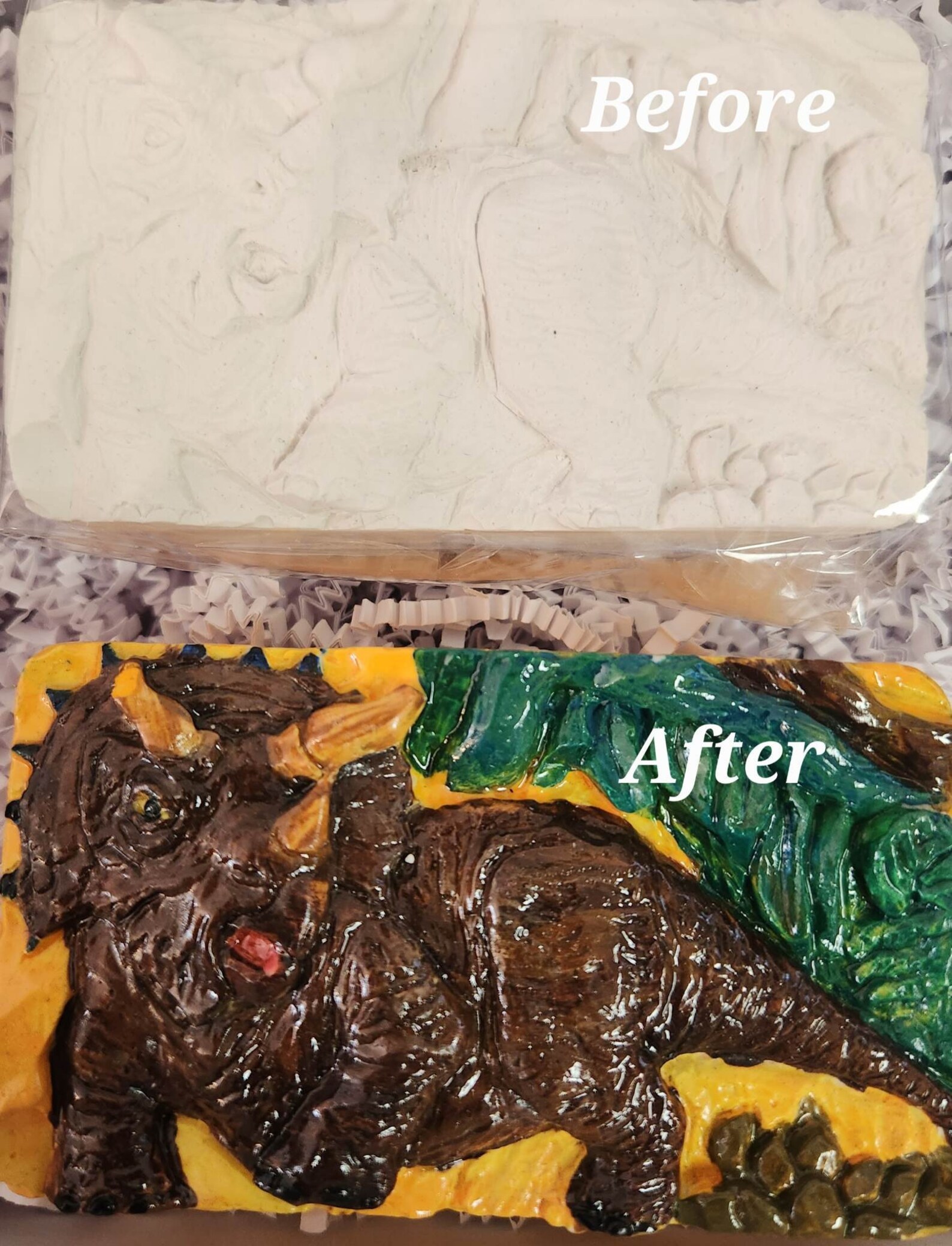 Paint Your Own Dinosaur Paperweight Set: Plaster Dino Kit - Etsy