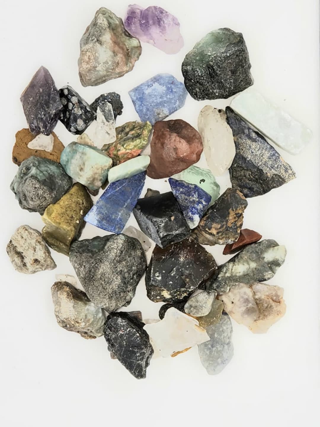 7lb Raw Gemstone Mining Bag – Surprise Crystal Find, Fossil Mix - Etsy