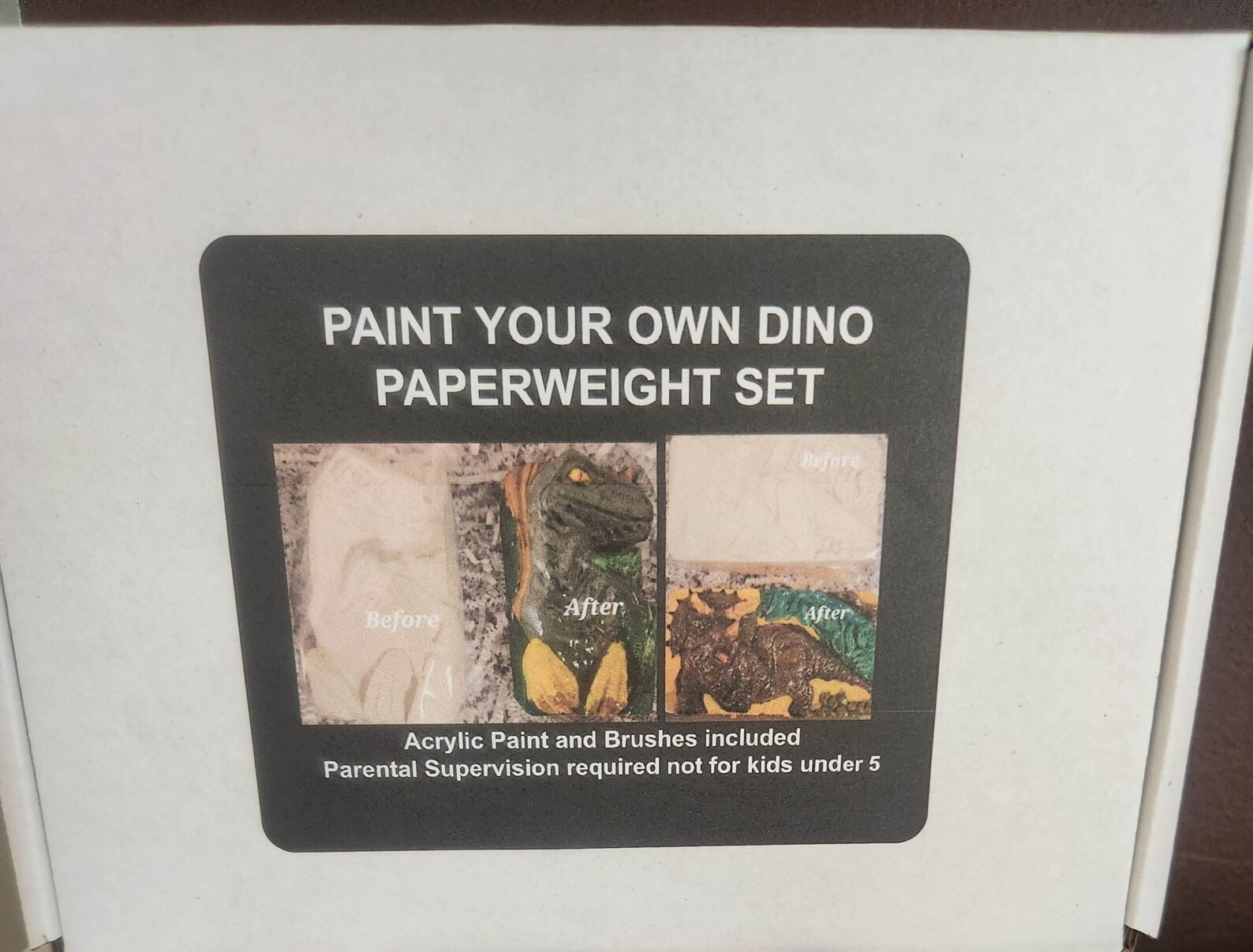 Paint Your Own Dinosaur Paperweight Set: Plaster Dino Kit - Etsy
