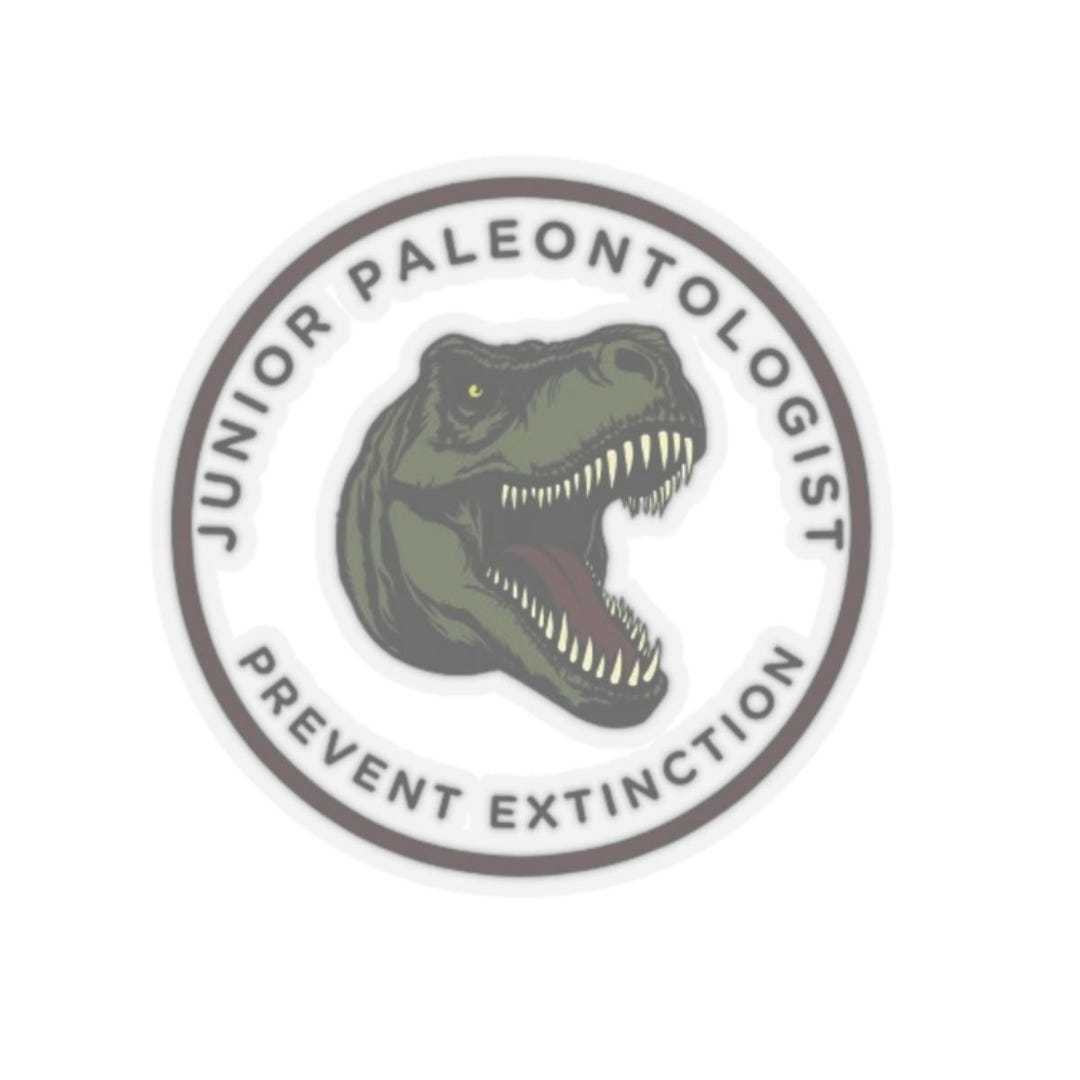 Dinosaur Junior Paleontologist Kiss-cut Stickers, Fun for Kids, Laptop ...