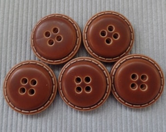 Faux leather buttons | Etsy