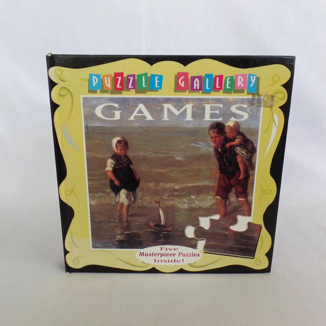 Vintage Puzzle Gallery Games, Classical Painting Jigsaw Puzzle Book ...