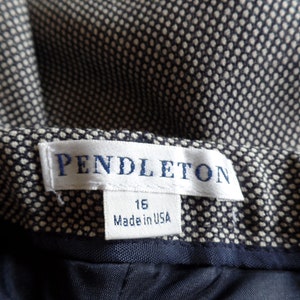 Vintage Pendleton Trousers Gray High Waisted Pants Wide Straight Leg ...