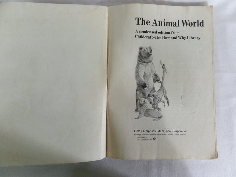 The Animal World, A Special Edition From Childcraft, 1976, Science ...
