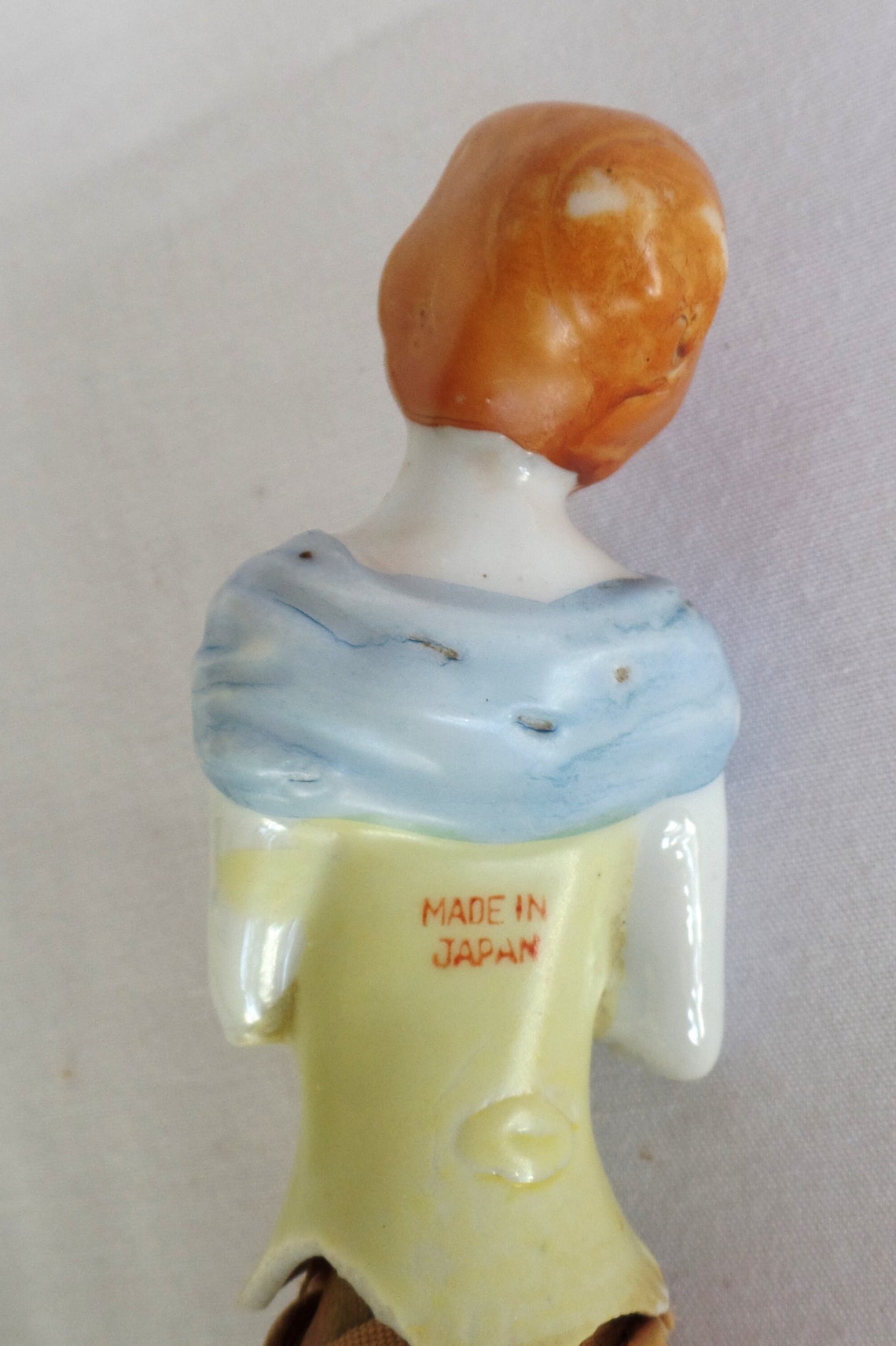 Vintage Porcelain Half Doll Whisk Broom Made in Japan - Etsy