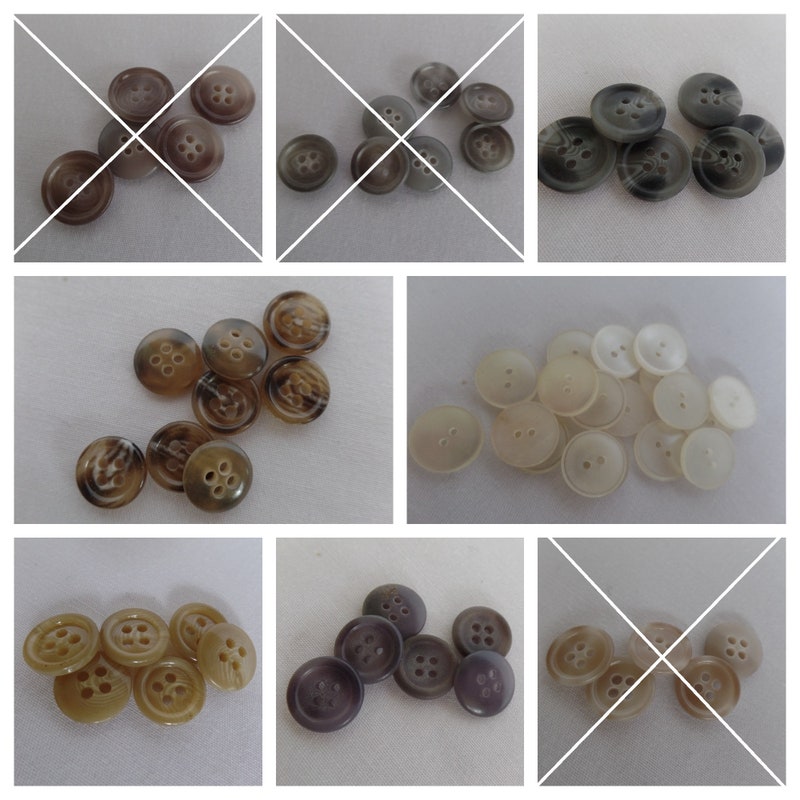 Two Tone Buttons - Etsy