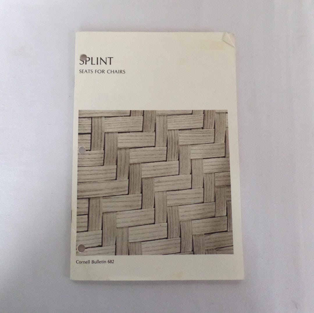 Splint Seats for Cane Chairs Vintage Booklet, Patterns for Weaving With ...