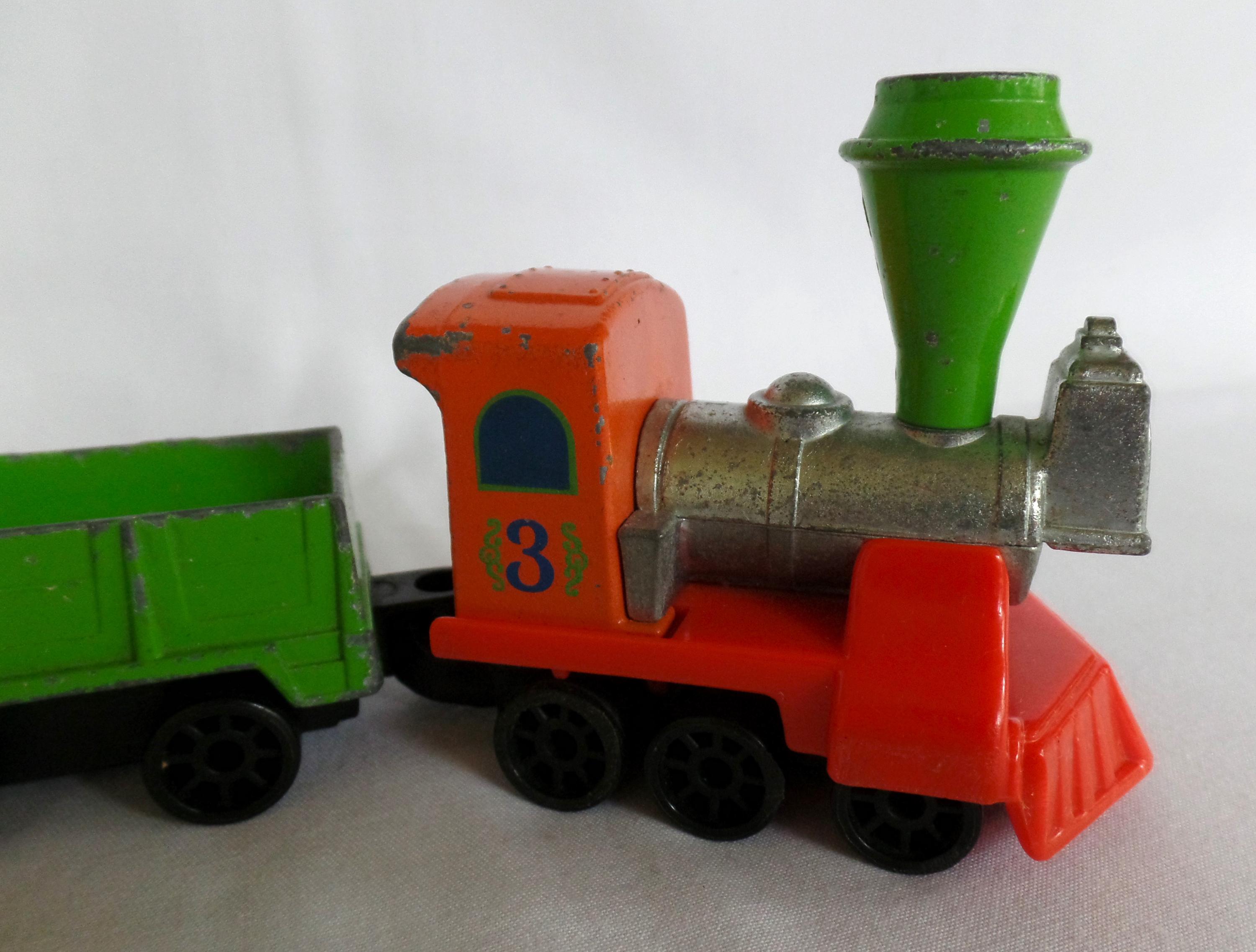 Vintage Mattel Train Set First Wheels Diecast Child's Toy Three Piece ...