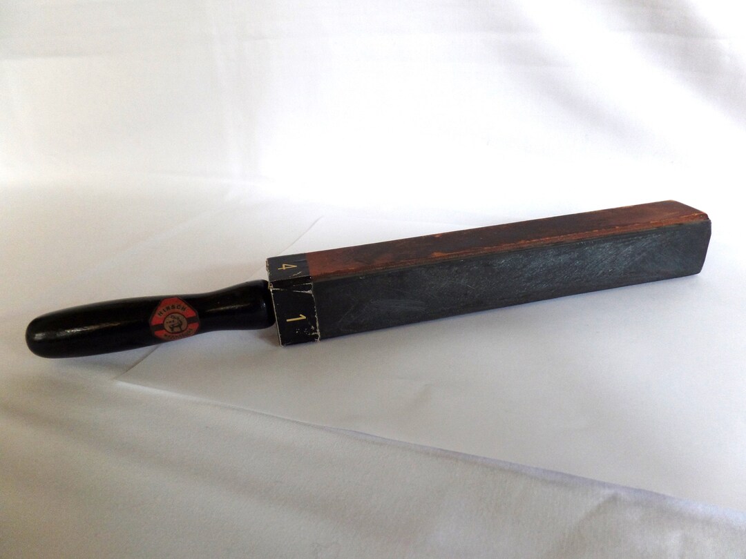 Vintage Straight Razor Strop. Antique 4-sided Strop, Original Hirsch ...