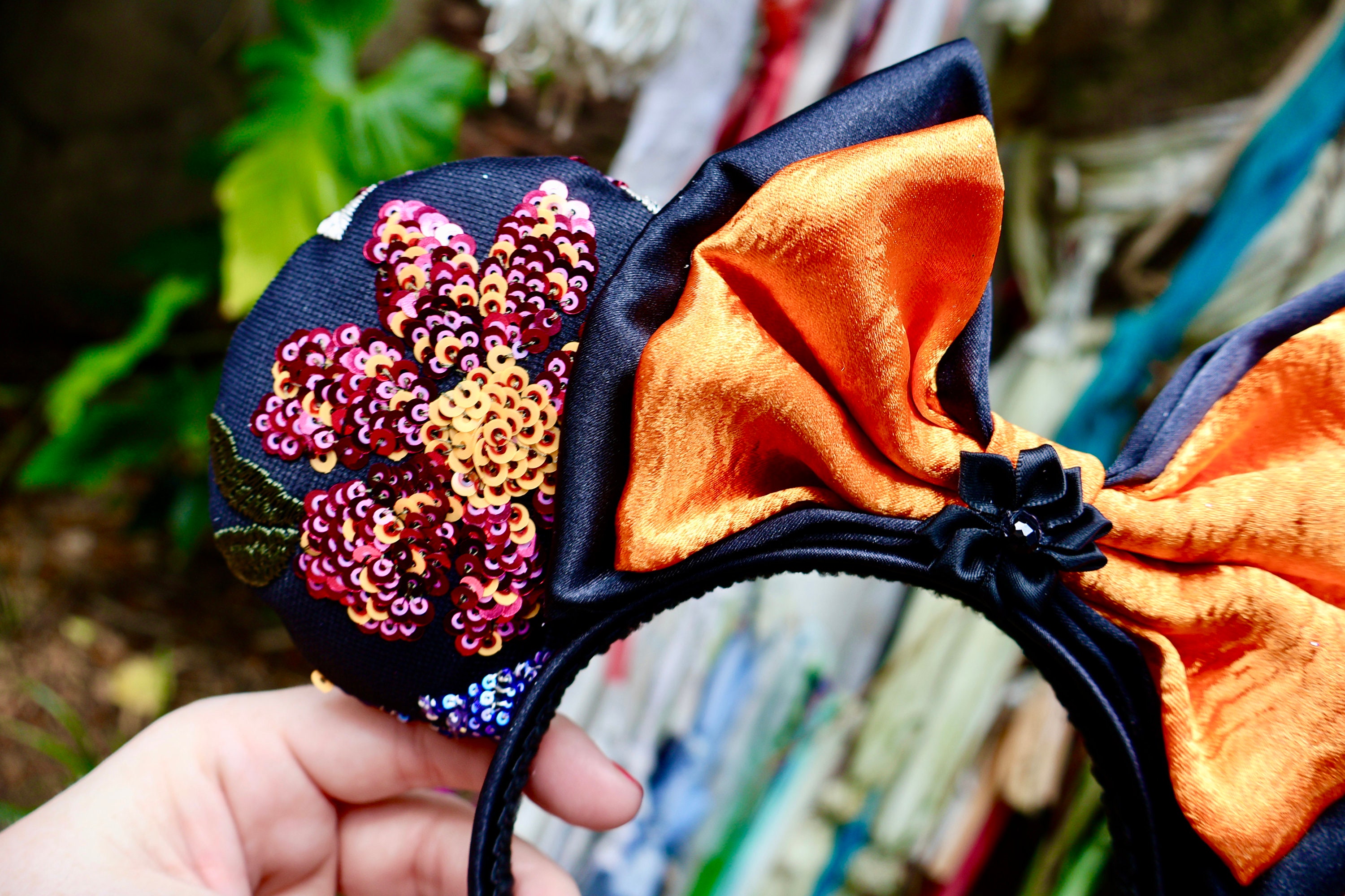 Coco Inspired Floral Minnie Ears | Halloween Disney Ears - Etsy