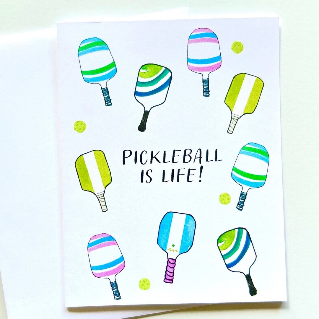 Pickleball Note Card Set – Illustrated Stationery, Thank You Cards - Etsy