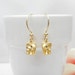 Little Matte Elephant Earrings Matte Gold Elepant Earrings on Gold ...