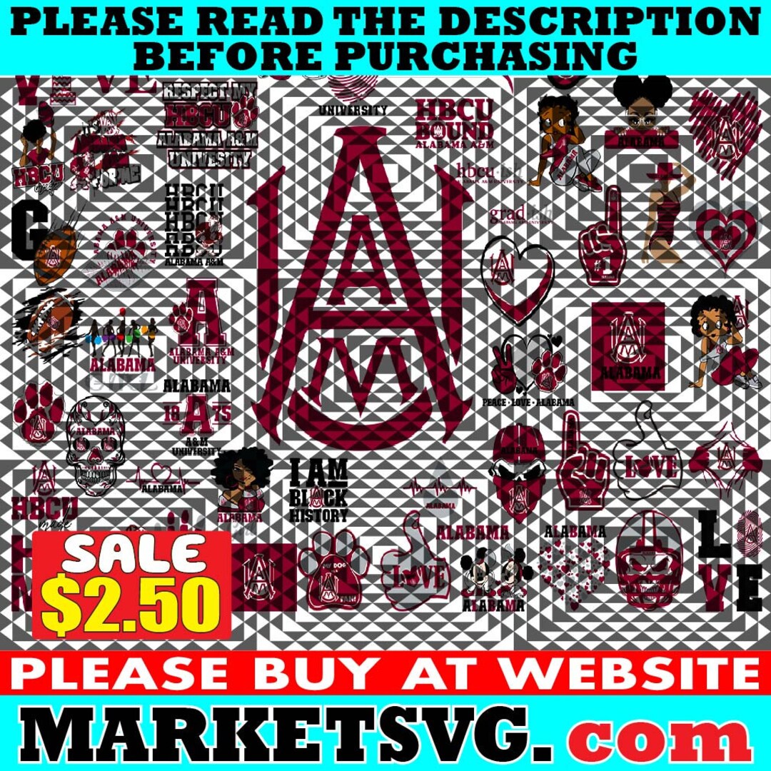 Alabama A&M University Svg, HBCU Svg Collections, HBCU Svg, Football ...