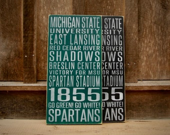 Michigan State Wood Sign | Etsy