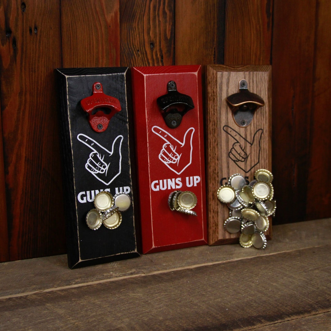 Magnetic Bottle Opener - Texas Tech University GUNS UP Logo - Great ...