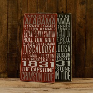 Alabama Wood Sign - Etsy