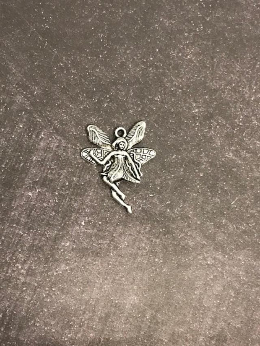 Antiqued Silver Pewter Fairy Pendant, Fairy Charm, Tinker Bell Fairy ...