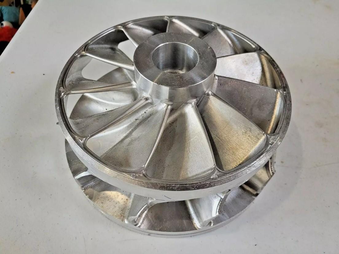 1 Piece Forged Expander Wheel Made of 7075 Aerospace Aluminum for ...