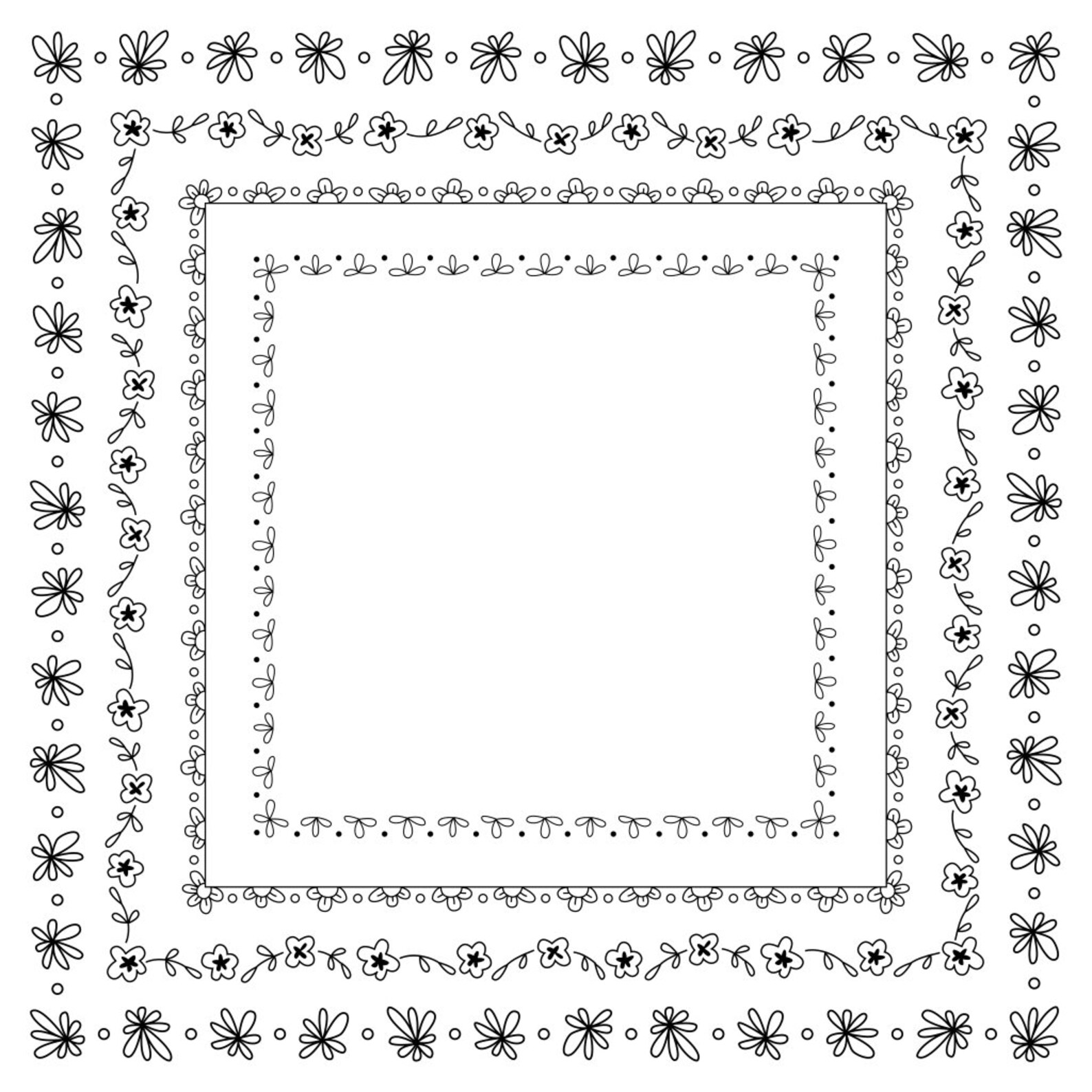 Vector Decorative Frames, Square Frames, Rectngle Frames, Digital Card ...