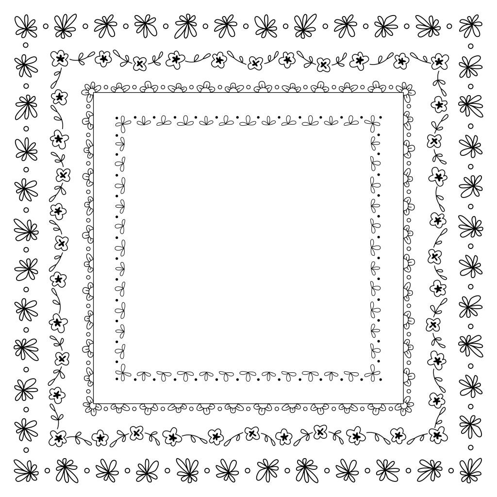 Vector Decorative Frames, Square Frames, Rectngle Frames, Digital Card ...