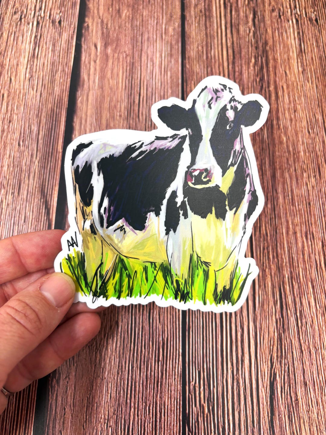 Dairy Cow Sticker Vinyl Decal Sticker - Etsy