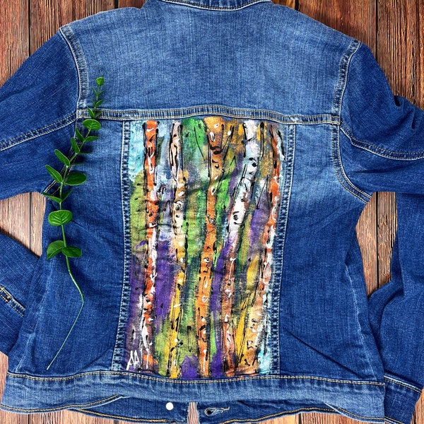 Hand Painted Denim - Etsy