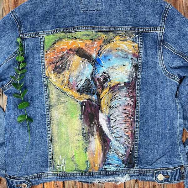 Hand Painted Denim - Etsy