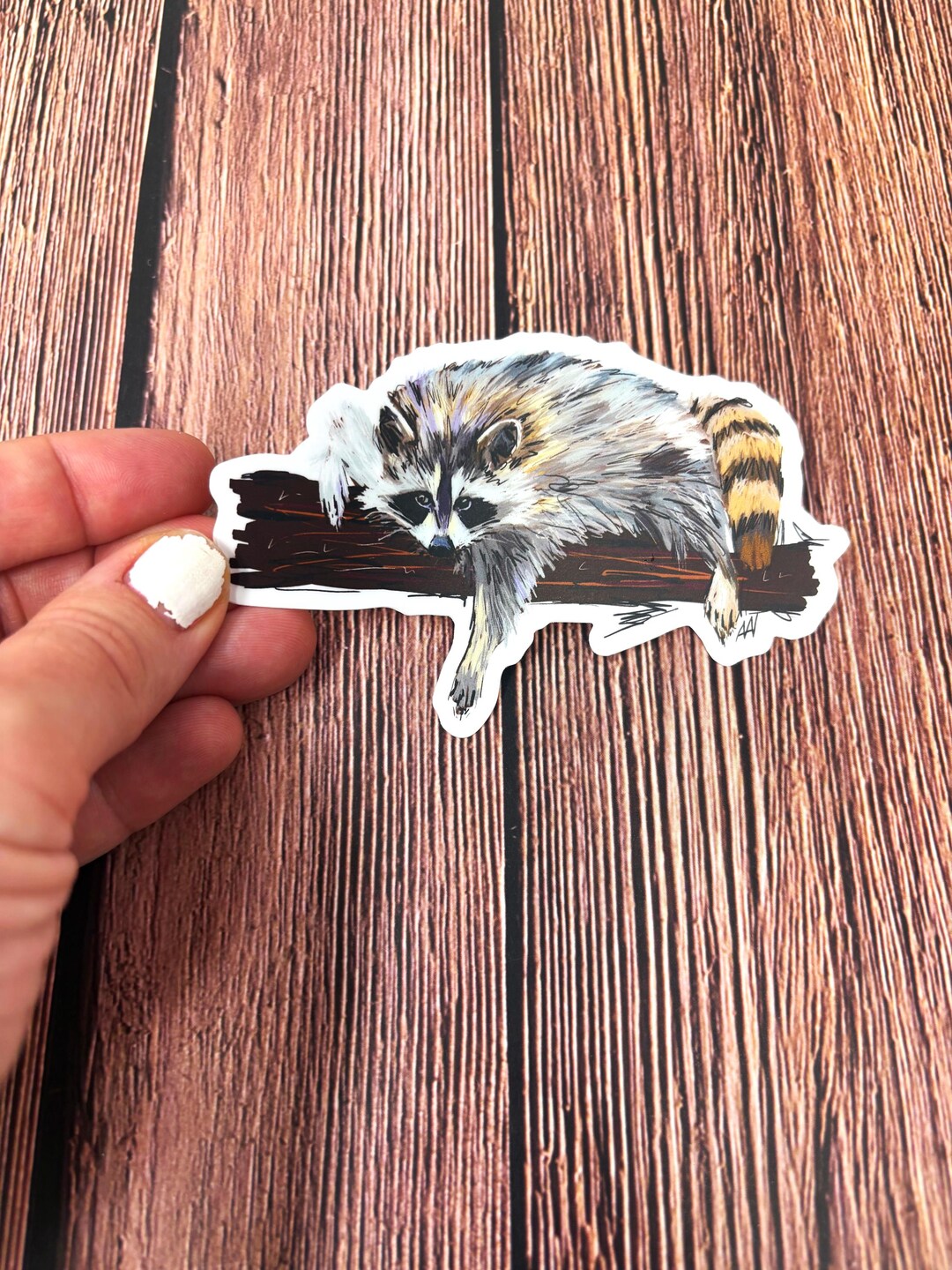 Raccoon Vinyl Decal Sticker - Etsy